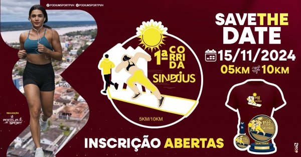 1ª CORRIDA SINDJUS em Porto Velho - Sympla