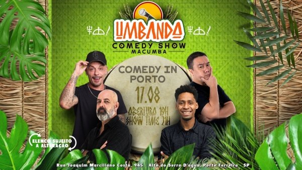 Umbanda Comedy no COMEDY in Porto em Porto Ferreira - Sympla