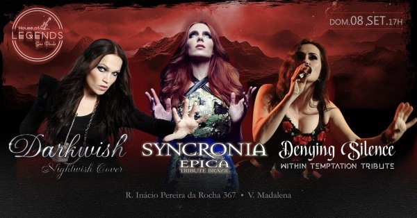 Symphonic Tríade: DARKWISH (Nightwish), SYNCRONIA (Epica) e DENYING SILENCE (Within Temptation ...
