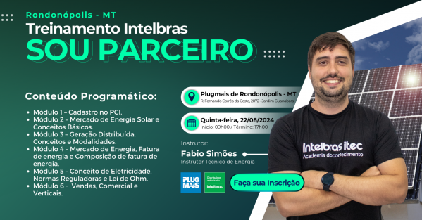 TREINAMENTO INTELBRAS - SOU PARCEIRO (RONDONÓPOLIS) em Rondonópolis - Sympla