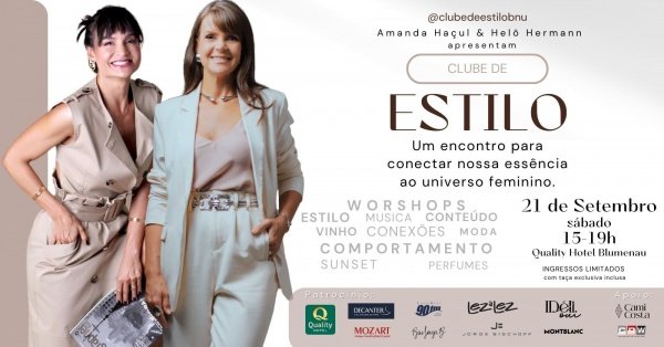 Clube de Estilo - Edição Estilo 360° em Blumenau - Sympla