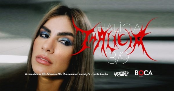 THALÍCIA NO BOCA CULTURAL em São Paulo - Sympla