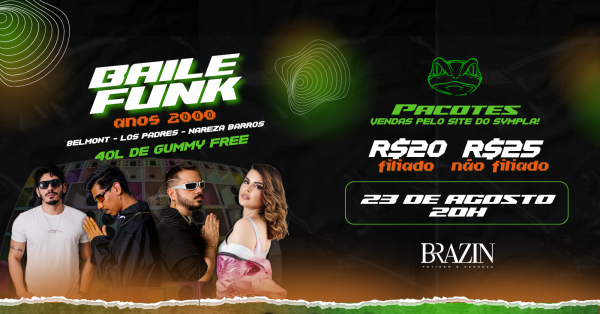 BAILE FUNK 2000 - Sinistra e Massacre em Rio Branco - Sympla