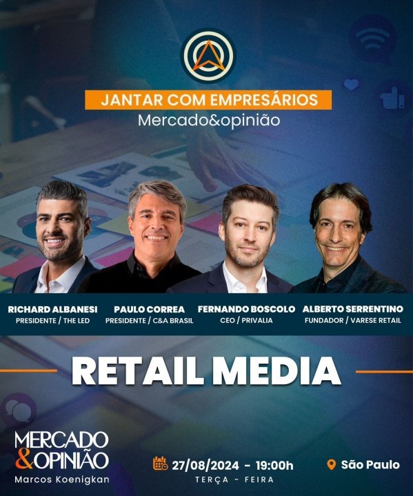 Jantar com Empresarios Retail Media / MEO em São Paulo - Sympla