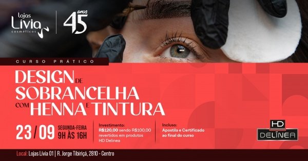 CURSO PRÁTICO HD DELINEA - DESIGN DE SOBRANCELHA COM HENNA E TINTURA em ...
