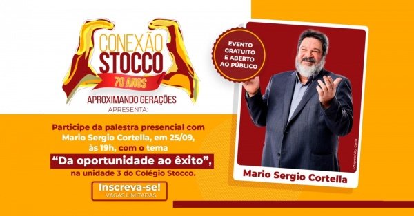 Conexão Stocco - Mario Sergio Cortela em Santo André - Sympla