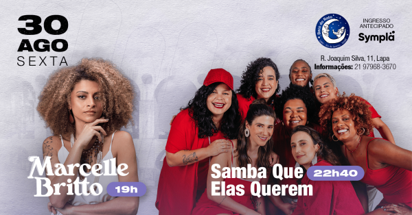 Marcelle Britto e Samba que elas querem em Rio de Janeiro - Sympla