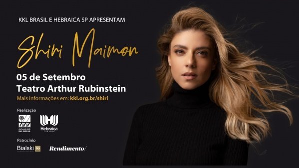 KKL e Hebraica SP apresentam Shiri Maimon - Ao Vivo em São Paulo - Sympla