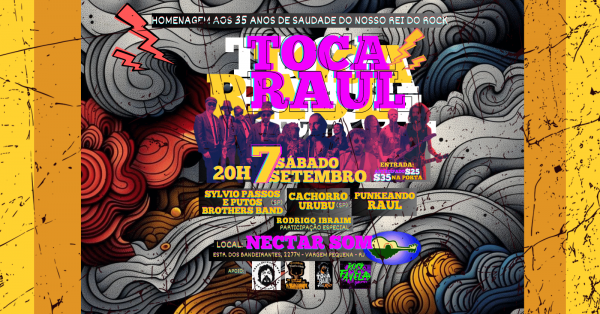 Toca Raul no Nectar em Rio de Janeiro - Sympla