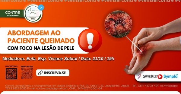 Curso online Abordagem ao paciente queimado com foco na lesão de pele ...