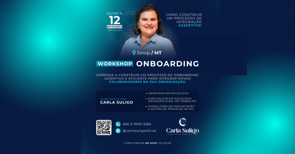 Workshop: Onboarding - online - Sympla