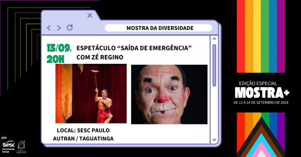 SAÍDA DE EMERGÊNCIA | MOSTRA + | SESC PAULO AUTRAN em Brasília - Sympla