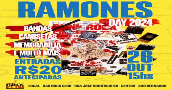 Ramones Day 2024 - São Bernardo do Campo - São Paulo em São Bernardo do Campo - Sympla