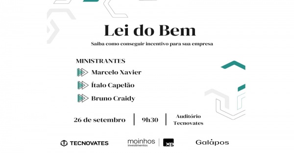 Lei do Bem - Saiba como conseguir incentivo para a sua empresa! em Lajeado - Sympla