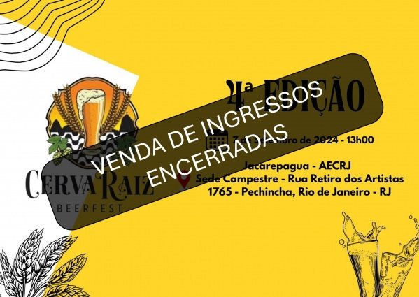 4ª Edição - CERVA RAIZ BEER FEST em Rio de Janeiro - Sympla