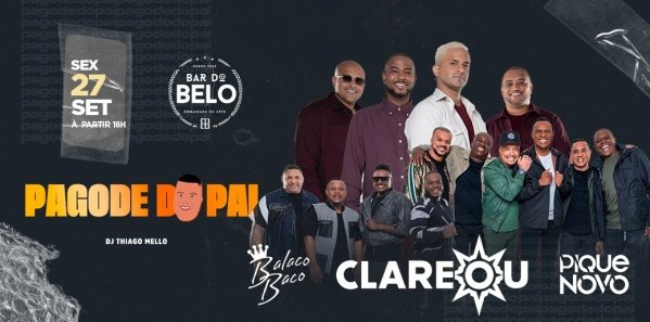 BAR DO BELO APRESENTA: PAGODE DO PAI em Rio de Janeiro - Sympla