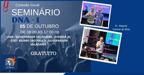 DNA - 1 GOVAL em Governador Valadares - Sympla