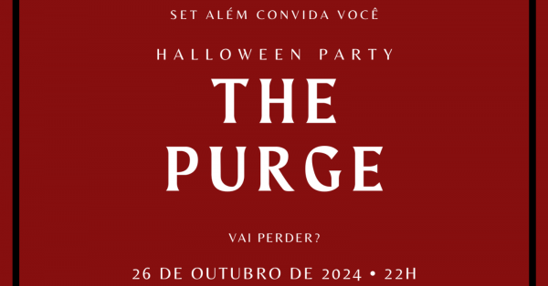THE PURGE - HALLOWEEN PARTY em Recife - Sympla