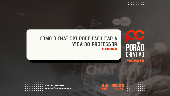 COMO O CHAT GPT PODE FACILITAR A VIDA DO PROFESSOR - online - Sympla