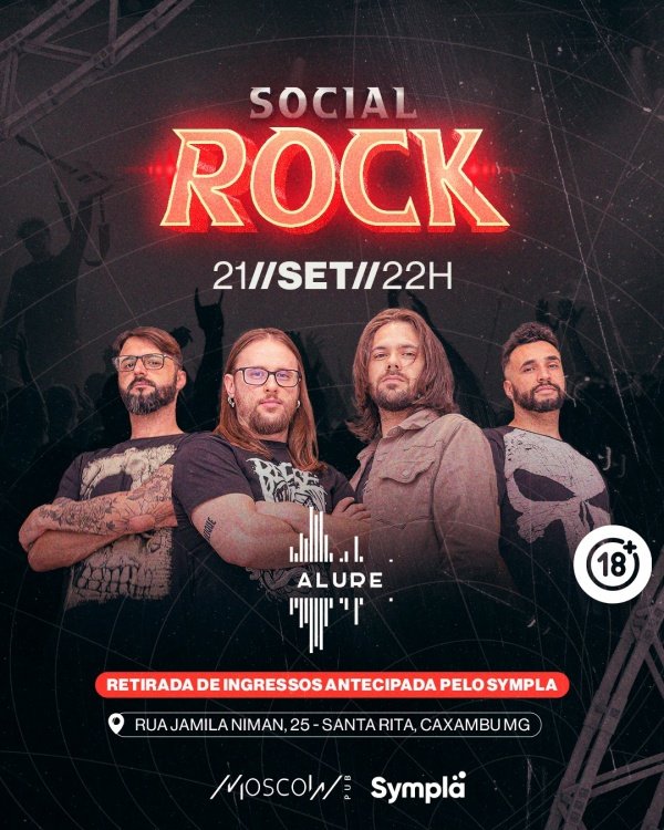 Social Rock - Alure em Caxambu - Sympla