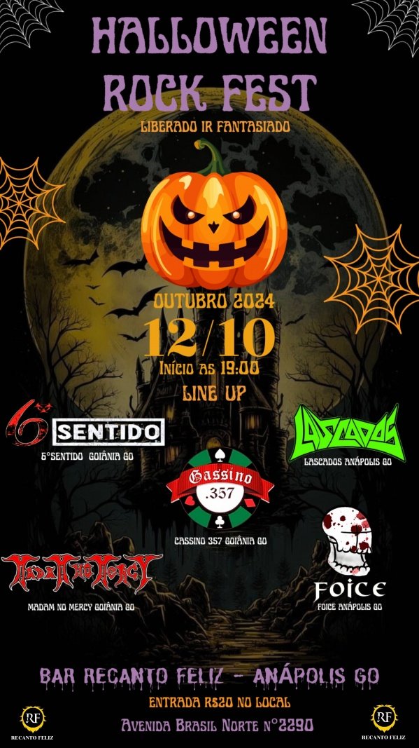 Halloween Rock Fest em Anápolis - Sympla