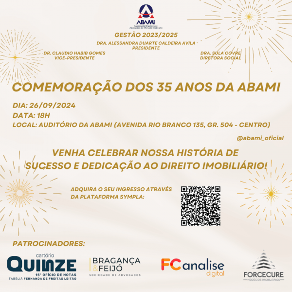 COMEMORAÇÃO DOS 35 ANOS DA ABAMI em Rio de Janeiro - Sympla