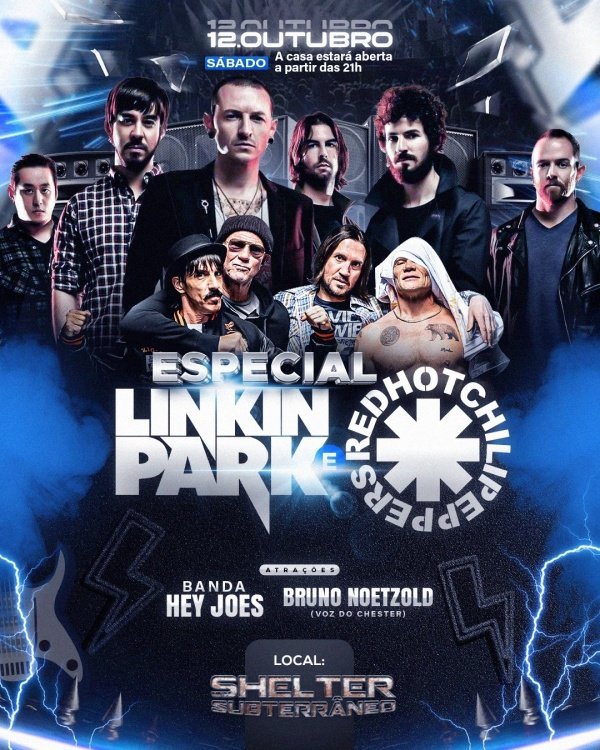ESPECIAL LINKIN PARK E RED HOT CHILLI PEPPERS em Porto Velho - Sympla