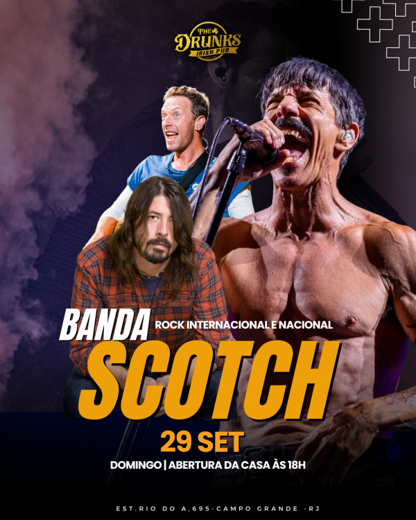 BANDA SCOTCH -ROCK INTERNACIONAL E NACIONAL em Rio de Janeiro - Sympla