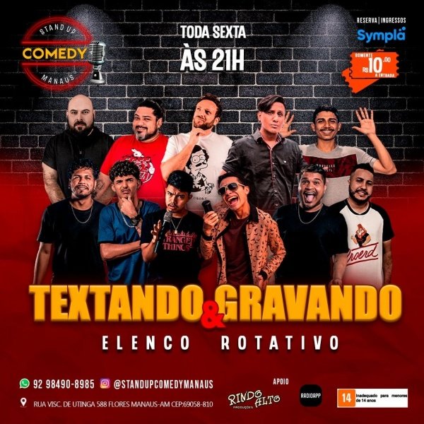 Textando e Gravando em Manaus - Sympla