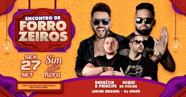 ENCONTRO DOS FORROZEIROS - SIM SEM HORA! em Brasília - Sympla