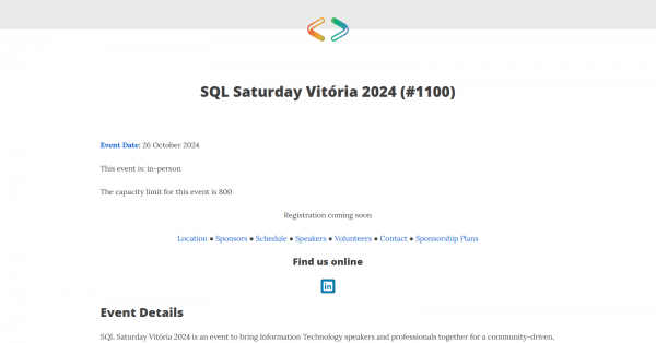 Data Saturday #1100 - Vitória 2024 em Vitória - Sympla