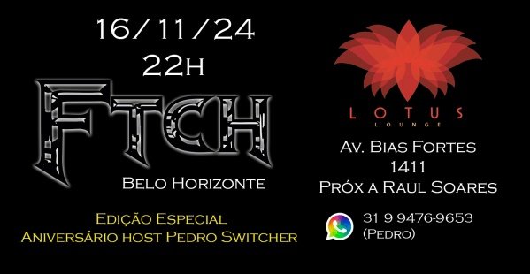 FTCH - Especial aniversário em Belo Horizonte - Sympla