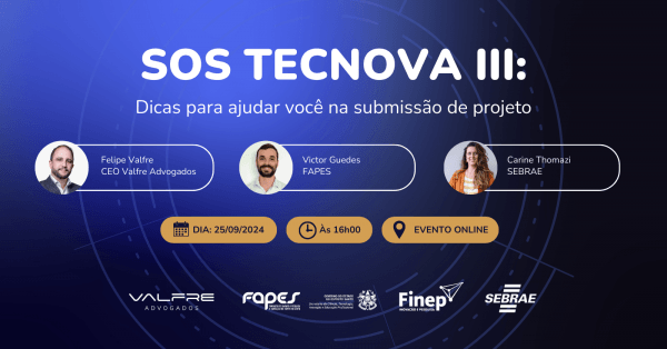 SOS Tecnova III: Dicas para ajudar você na submissão de projeto ...