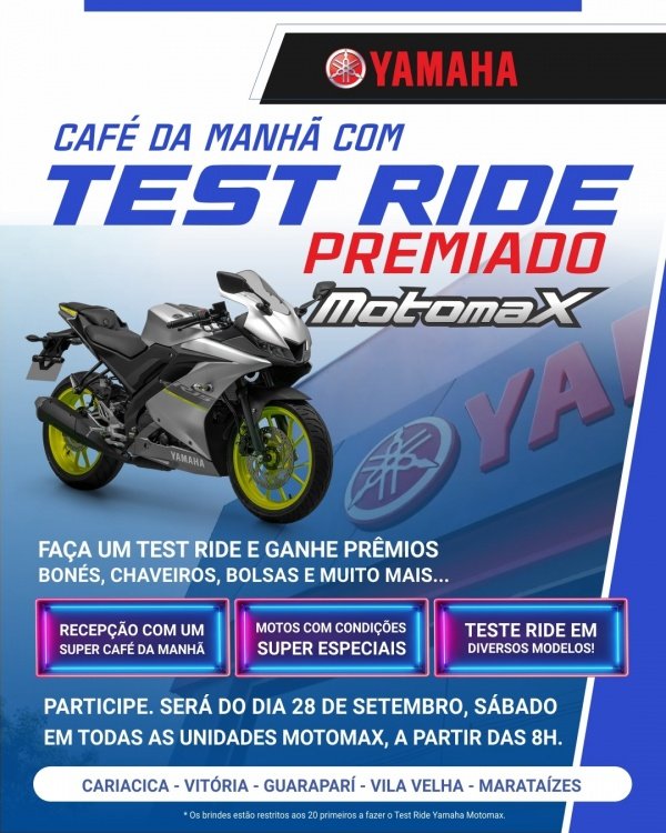 Teste Ride Premiado em Vila Velha - Sympla