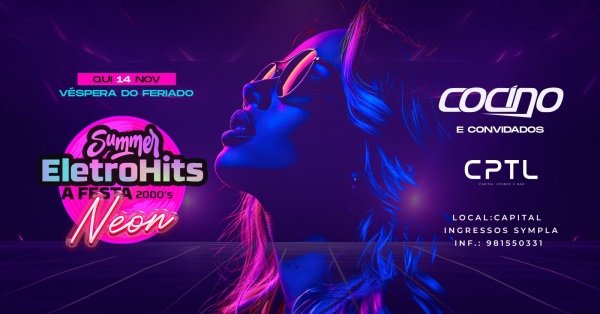 SUMMER ELETROHITS - NEON 2024 em Belém - Sympla