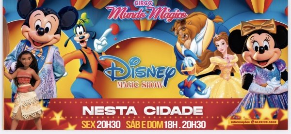 DOMINGO 20:30 DISNEY MAGIC SHOW em Pontal - Sympla