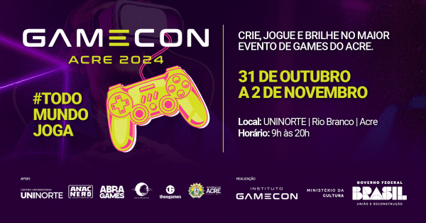 Gamecon Acre 2024 em Rio Branco - Sympla