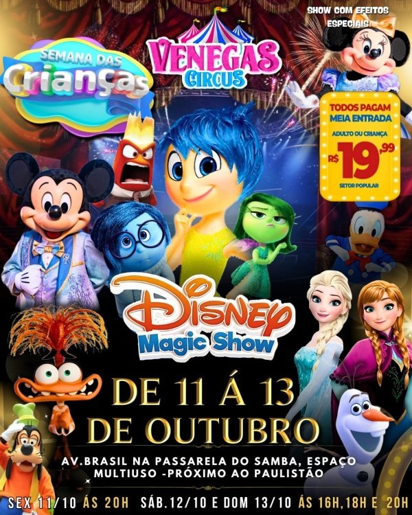 Disney Magic Show - Semana das crianças em Rio Claro - Sympla