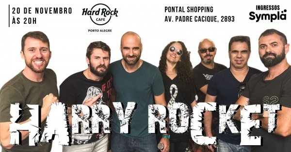 HARRY ROCKET - CLÁSSICOS DO ROCK em Porto Alegre - Sympla