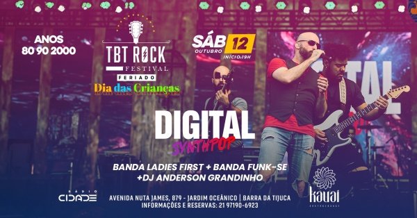 TBT ROCK FESTIVAL BARRA DA TIJUCA | BANDA DIGITAL + BANDA FUNK-SE ...