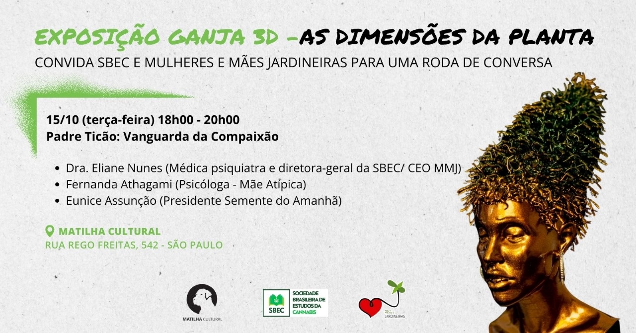 EXPOSIÇÃO GANJA 3D AS DIMENSÕES DA PLANTA em São Paulo - Sympla