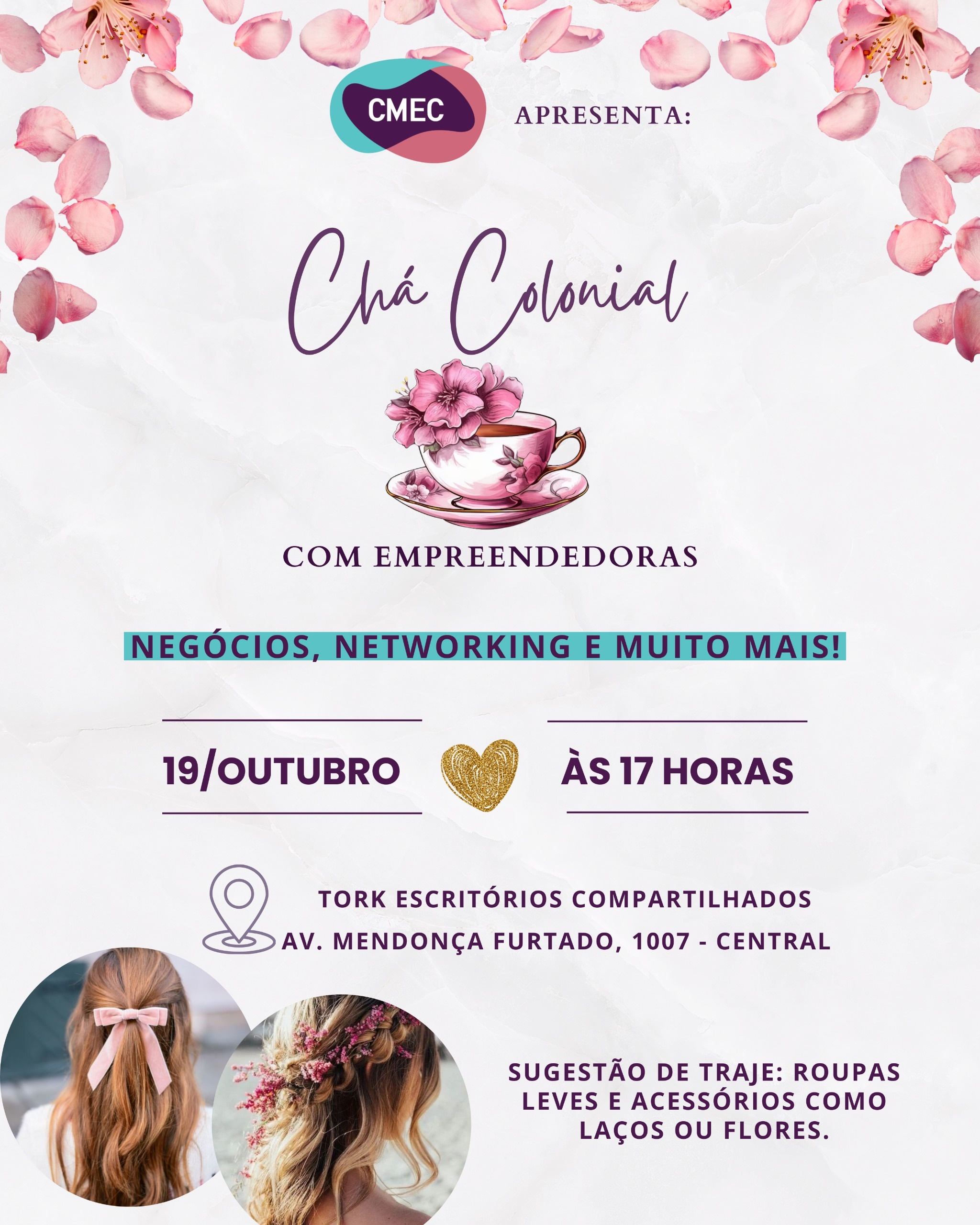 Chá Colonial de Negócios CMEC em Macapá - Sympla