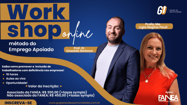 Workshop Online sobre o método do Emprego Apoiado - online - Sympla