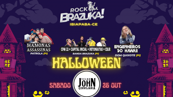 ROCK BRAZUKA - EDIÇÃO IBIAPABA HALLOWEEN em Ibiapina - Sympla