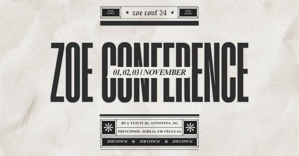 Zoe Conference 24 em São Gonçalo - Sympla