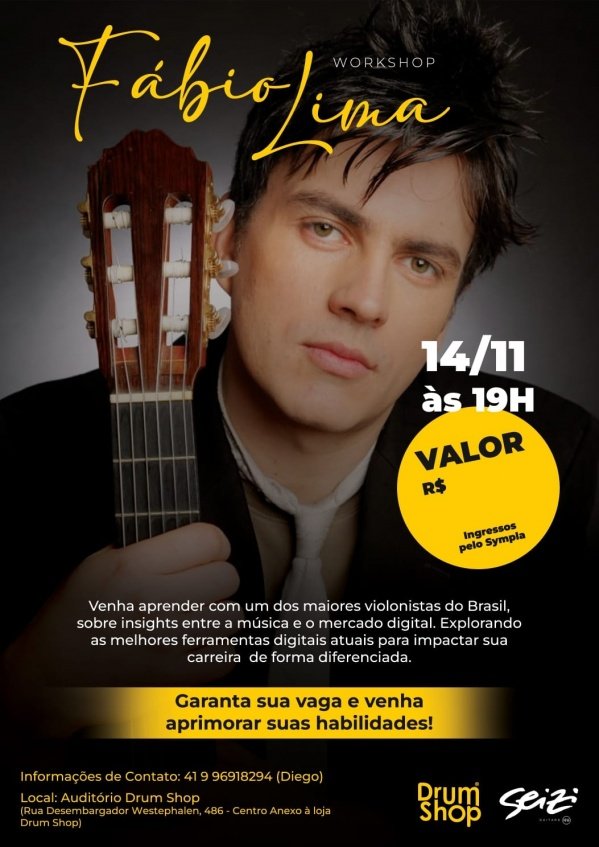 Workshop de Violão com Fabio Lima em Curitiba - Sympla