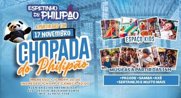 CHOPADA DO PHILIPÃO em Belo Horizonte - Sympla