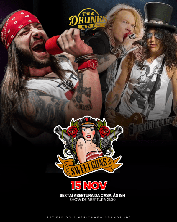 ESPECIAL GUNS N ROSES -SWEET GUNS em Rio de Janeiro - Sympla