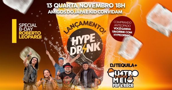 Festa de Lançamento Hype Drink em Jundiaí - Sympla