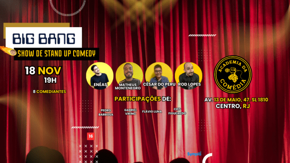 Big Bang Show de Stand up Comedy - 18 de Nov - 19h em Rio de Janeiro ...